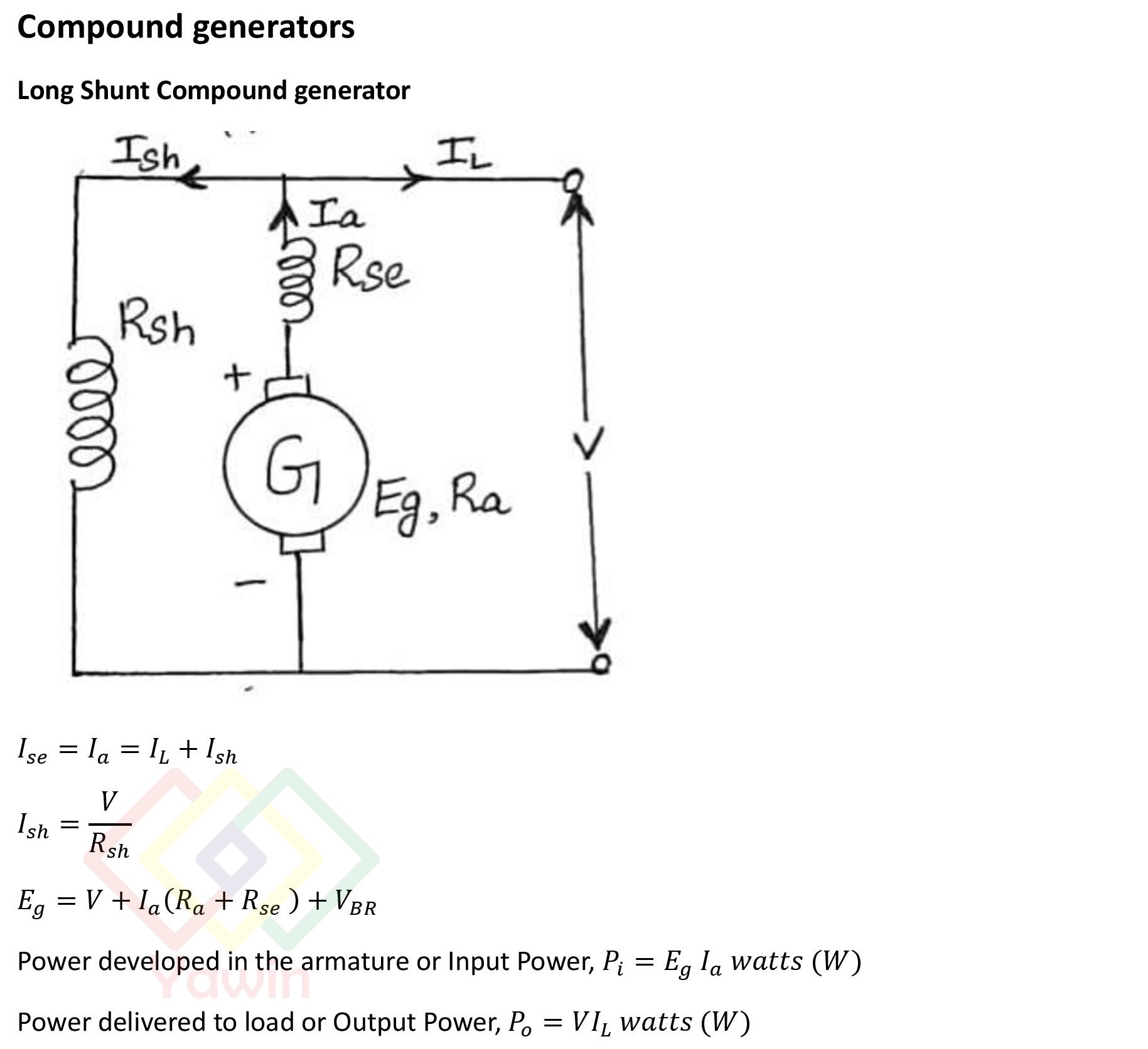 DC Generators – Yawin