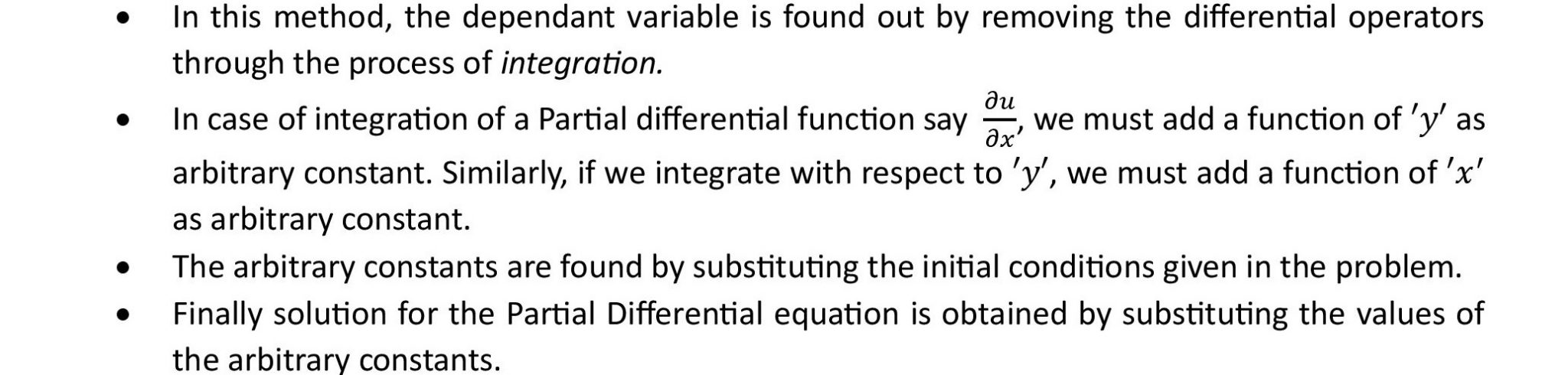 Solution of non-homogeneous Partial Differential Equation by direct ...